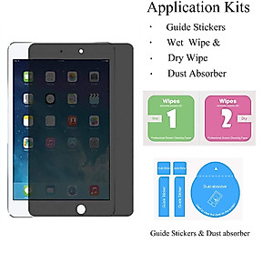 DumRang [YUNXIASW] Fit For Screen Protector Compatible with iPad 9th 8th 7th Generation (10.2 Inch, 9/8/7, 2021&2020&2019) Privacy Tempered Glass, Anti-Spy Screen, Anti-Scratch, Anti-Shock