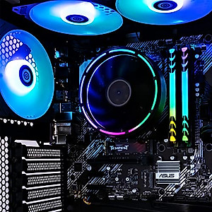 Periphio Castle Prebuilt Gaming PC - AMD Ryzen 5 4600G CPU (4.2GHz Turbo) | Radeon Vega 7 iGPU (4GB) | 1TB M.2 NVMe SSD Storage | 16GB DDR4 RAM | Windows 10 Gaming Desktop Computer | 5G-WiFi + BT