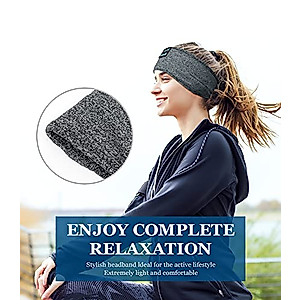 POSNIUD Sleep Headphones Bluetooth Sleeping Headband Sleeping Headphones Cozy Headphones, Ultra-Soft Long Time Play Headphone Band for Side Sleepers, Sleeping Gifts for Women Men