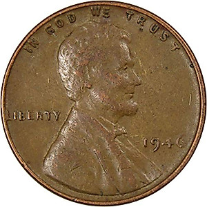 1946 Lincoln Wheat Cent AG About Good Bronze Penny 1c Coin Collectible