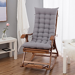 PTONUIC Soft Long Chair Cushion Thicken Rocking Chair Cushion Tatami Pad Recliner Beach Chair Sofa Cushion Floor Mat