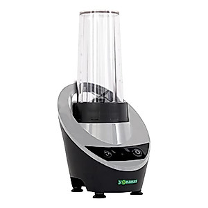 Yonanas Personal Blender with 13.5-Ounce Portable Cup and Drinking Lid for Shakes and Smoothies, BPA Free, 300-Watts, Gray