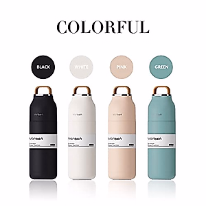 Travel Water Bottle Stainless Steel Thermos Bottle Thermal Cup Vacuum Flask 350ml Coffee Insulated Cup Thermo Mug 6-12 Hours (white,350ml)