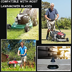 4 Pack Precision Blade Balancers, Lawn Mower Blade Sharpener Balancer Universal Blade Balancers for Balancing Lawnmower Blades Compatible with Most Lawnmower Blades for Outdoor Courtyard Garden Grass