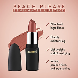 Mented Semi Matte Lipstick (Peach Please)