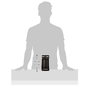 Hamilton Beach Commercial Deluxe 1 Cup Coffeemaker-Black/Stainless Steel Single Hospitality 3-Minute Brew Time, Stainless Steel/Black-1030390, Coffee Pod Brewer