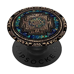 Sri Yantra - Sri Chakra PopSockets PopGrip: Swappable Grip for Phones & Tablets