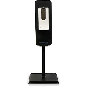 Simpli-Magic 79351 Soap and Hand Sanitizer Dispenser with Stand, Premium, Black/White