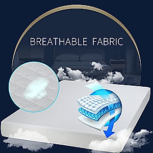 Sentiment Memory Foam Mattress 8 inch Gel Mattress Cool Sleep Pressure Relief Medium Firm Mattresses CertiPUR-US Certified/Bed-in-a-Box/Pressure Relieving (Queen)