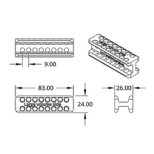 Sergi Lab Supplies Magnetic rack for DNA, RNA purification; for 100-250 microliter PCR tubes (leagacy, 16 tubes)
