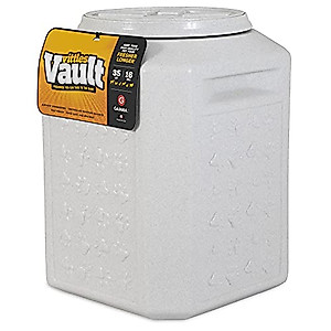 Gamma2 Vittles Vault Dog Food Storage Container, Up To 35 Pounds Dry Pet Food Storage,Off-white