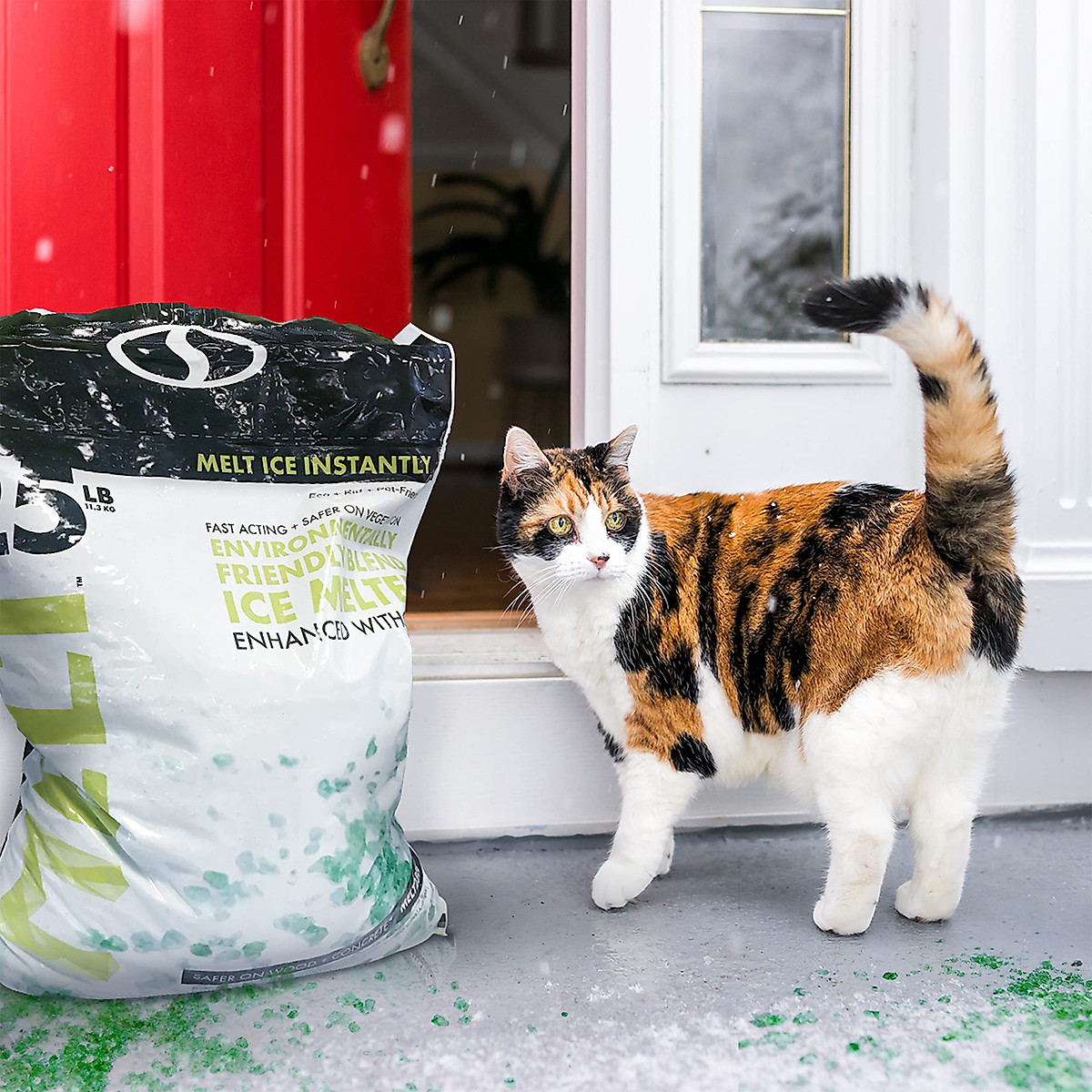 Snow Joe MELT25EB Premium Enviro Blend Ice Melter w/CMA, 25-Pound Bag, Packaging May Vary