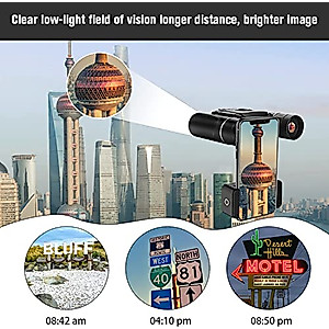 MAXVITAVELA 200x22 High Power Compact Binoculars with Clear Low Light Vision, Large Eyepiece Waterproof Binocular for Adults Kids, Easy Focus Bird Watching, Outdoor, Hunting, Travel, Black