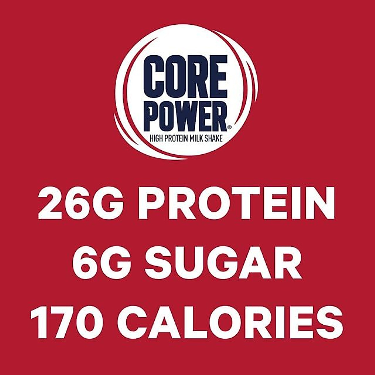 Fairlife Core Power 26g Protein Milk Shakes, Strawberry Banana, Made with Canadian Milk, 414mL/14 fl. oz. (Pack of 6) Shipped from Canada