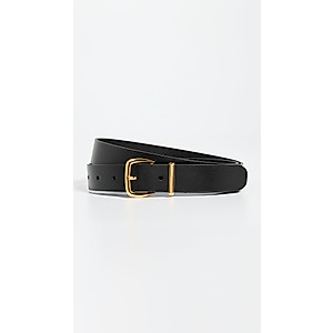 Madewell Women's The Essential Leather Belt, True Black, S