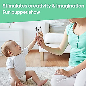 Kipod Baby Rattle – Cute Panda Wooden Baby Toy – All-Natural and Safe Material Wooden Rattle – Stimulates Sound, Movement, Focus – Premium Baby Teething Toy with Smooth Edges - baby Montessori toy 0-3