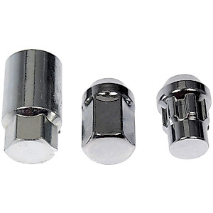 Dorman 713-375 Chrome Acorn Wheel Nut Lock Set Compatible with Select Models, 20 Pack