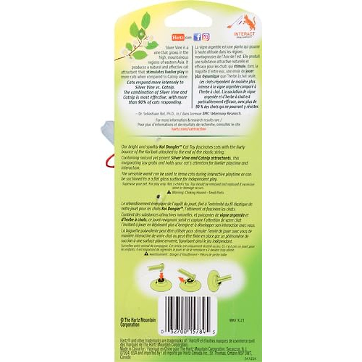 Hartz Cattraction with Silver Vine & Catnip Koi Dangler