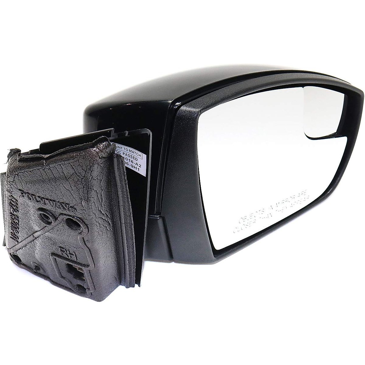 Kool Vue Passenger Side Power Non-Heated Mirror for Ford Focus 2012-2014 With Signal Light & Spotter Glass; Without Puddle Lamp Paintable 4-Door, Hatchback