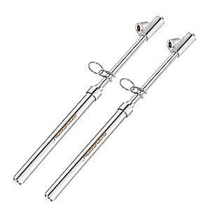 GODESON Dual Head Tire Pressure Gauge,Heavy Duty Tire Pressure Gauge Range 10-150PSI; 1-10Bar,Dual Head Truck Air Pressure Gauge (Pack of 2)