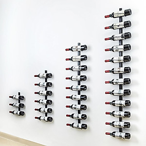 Wall Wine Rack for 12 Wine Bottles, Detachable Wine Storage Organizer, Wall Mount Wine Bottle Display Holder Towel Rack Used As One or Four, for Kitchen, Pantry, Dining Room, Bar, Wine Cellar
