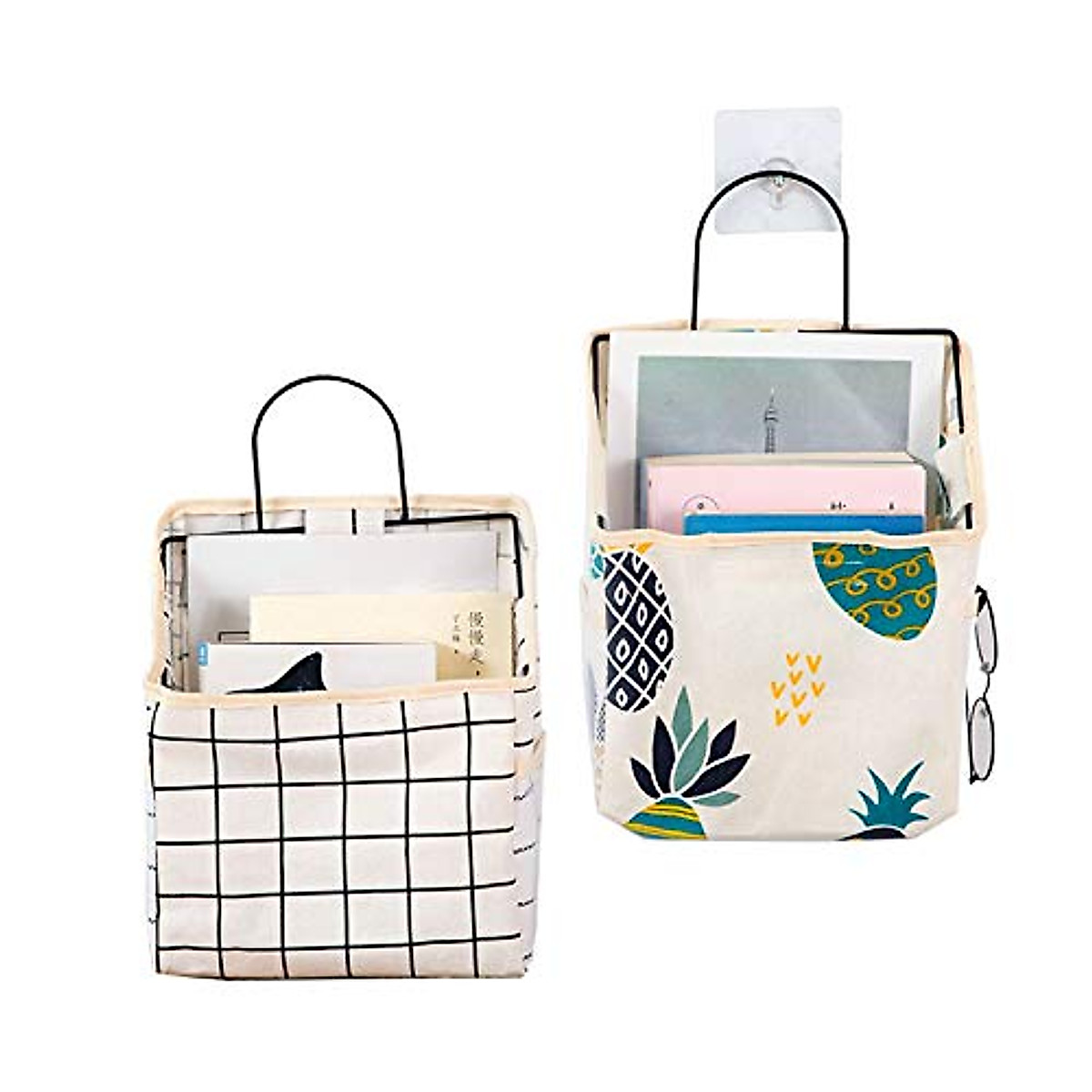 XIAOQI 2Pack-Wall Hanging Storage Bag, Waterproof Over The Door Closet Organizer Hanging Pocket Organizer, Over The Door Closet Organize