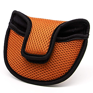 Golf Putter Cover,Mallet Putter Headcover Mesh Golf Putter Head Cover Golf Head Covers with Magic Tape for Heel Shaft RH LH fits Odyssey Works Stroke Lab,Scotty Cameron