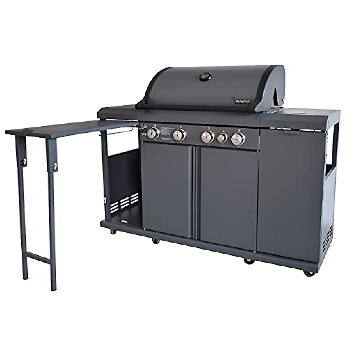 Rustler2 Four(4) Burner Gas Grill Center & Kitchen Island by Brand-Man Grills