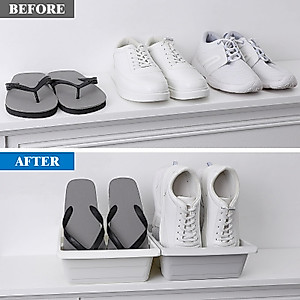 2pcs Storage Shoe Tray Shoes Holder Shoe Rack for Home Shoe Rack Storage Rack Creative Shoe Holder Thickened Shoe Rack Slipper Bracket Shoe Support Simple Shoe Shelf
