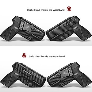 Amberide IWB & OWB KYDEX Holster Fit: Taurus G3 Pistol, Inside Waistband Concealed Carry, Adjustable Cant & 'Posi-Click' Retention, USA Made by Amberide