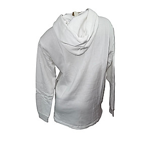 Victoria's Secret Pink Fleece Campus Pullover Sweatshirt Hoodie Color White New (as1, alpha, x_l, regular, regular)