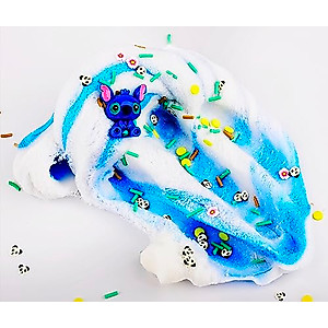 Cloud Slime with Cute Charms, Colorful Slime Scented DIY Slime Supplies for Boys and Girls, Stress Relief Toy for Kids Education, Party Favor, Best Birthday Gift,(7oz 200ML)