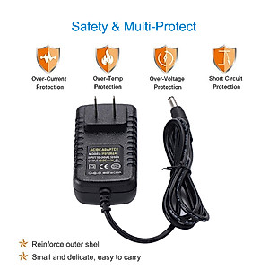 COOLM DC 12V 2A Power Adapter 100-240V AC to DC 12V 2000mA AC Adapter 24W Transformer Charger for LED Strip Lights, Audio/Video (2 Pack)