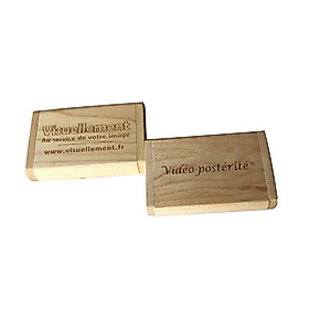 10PCS Maple Wood 2.0/3.0 USB Flash Drive with Wooden Box（Free Laser Engraving Logo）(2.0/8GB)
