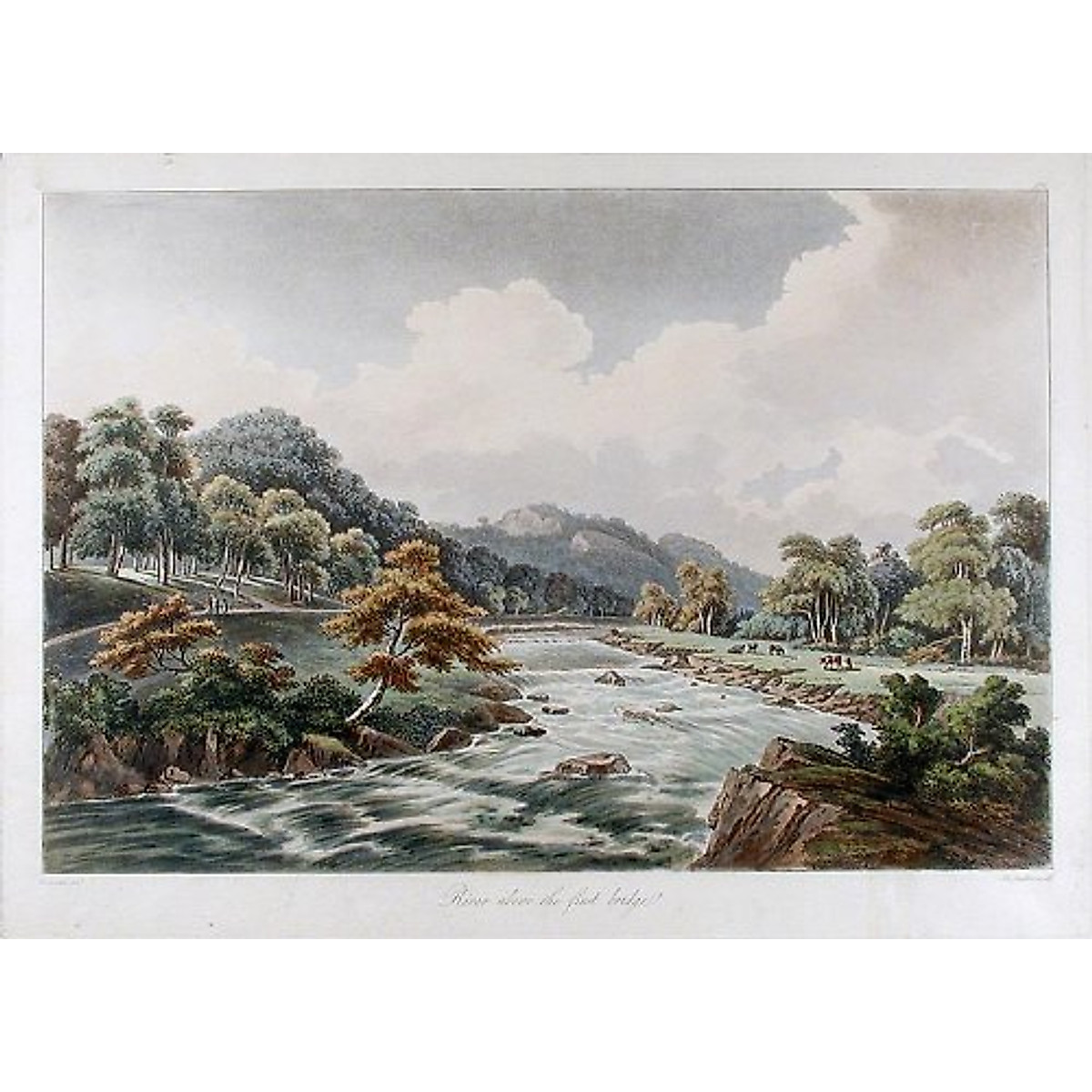 River above the first bridge