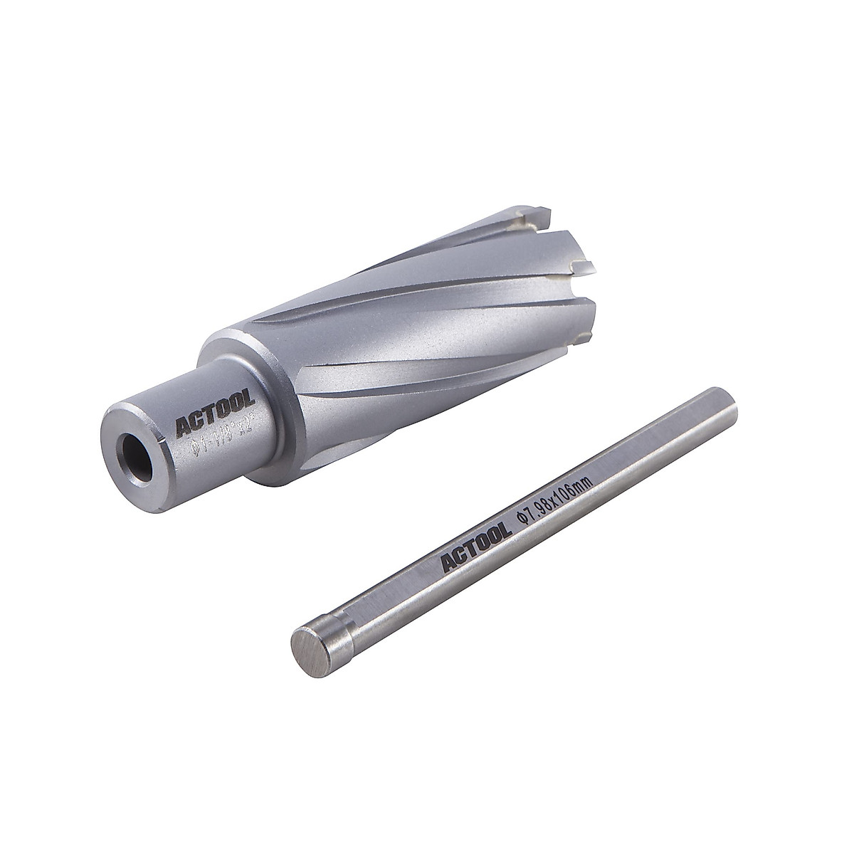 ACTOOL 1-1/8'' Diameter x 2'' Depth of Cut Carbide Tipped TCT ANNULAR Cutter with 3/4'' Weldon Shank