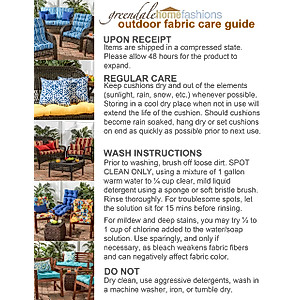 Greendale Home Fashions Indoor/Outdoor High Back Chair Cushion, Aloha Black