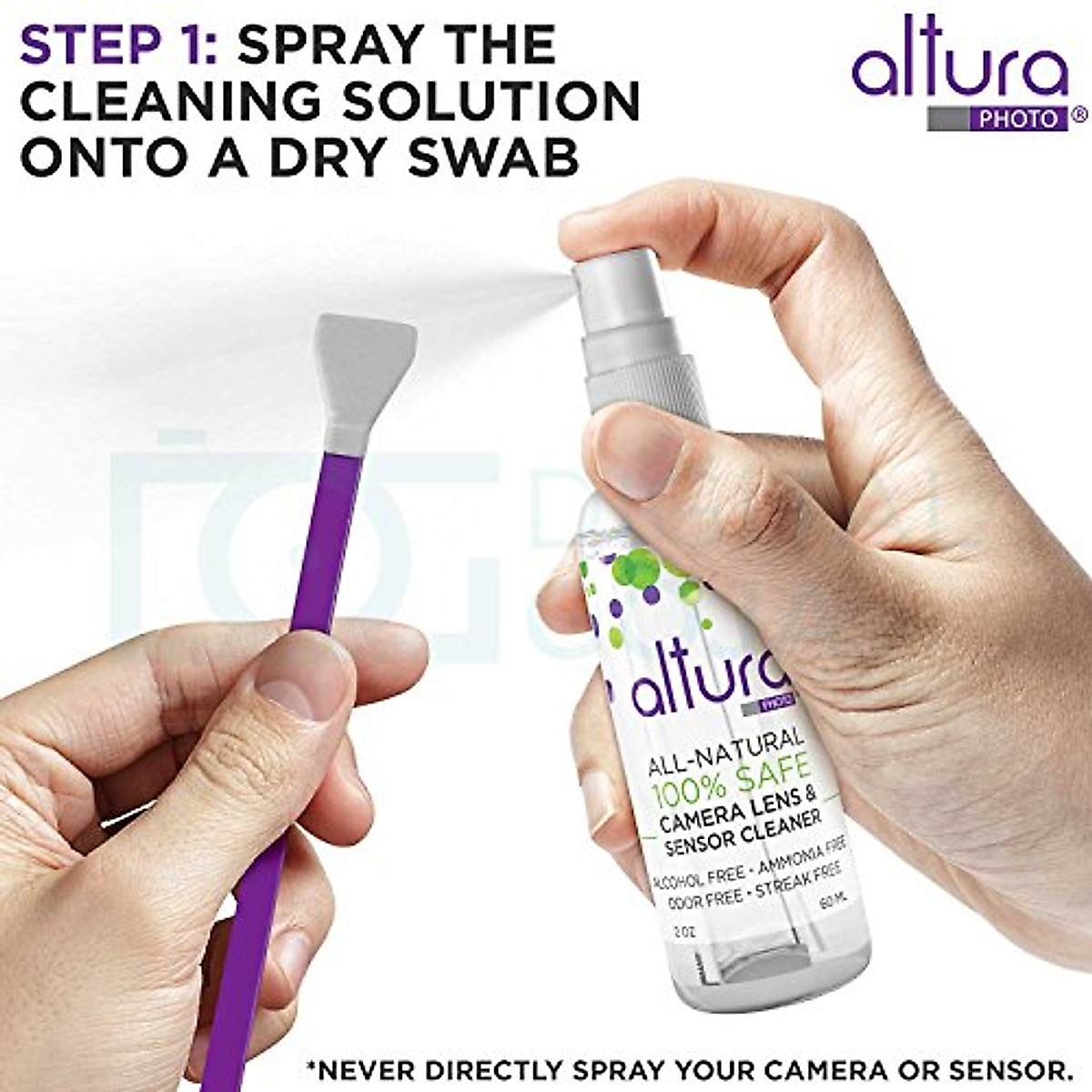 Altura Photo Professional Camera Cleaning Kit APS-C DSLR & Mirrorless Cameras - Camera Lens Cleaner w/Sensor Cleaning Swabs & Case, Works as Camera Lens Cleaning Kit, Camera Cleaner, Sensor Cleaner
