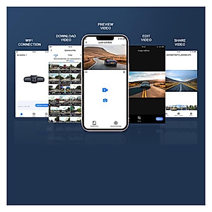 Fitcamx 4K DVR Recorder Dashcam Car Accessories,Dash Cam Compatible with Toyota Highlander XU70 XU50 2023 2022 2021 2020 2019 2018 2017 (Color : Model A 2017 to 2019, Size : 4K Front Cam 64GB)