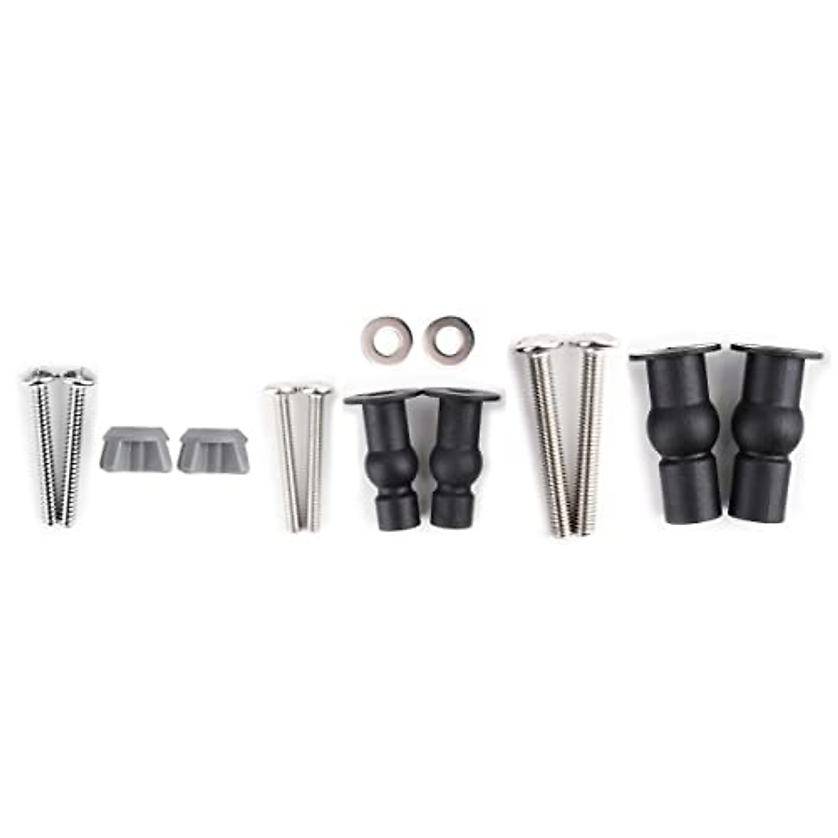 3 Pairs Toilet Seats Screw, Universal Toilet Seat Bolts, Top Fix Nuts Screws Bottom Mount Anchor Nut 1/4-20 Toilet Seat Screws Replacement Parts Fit for Kohler