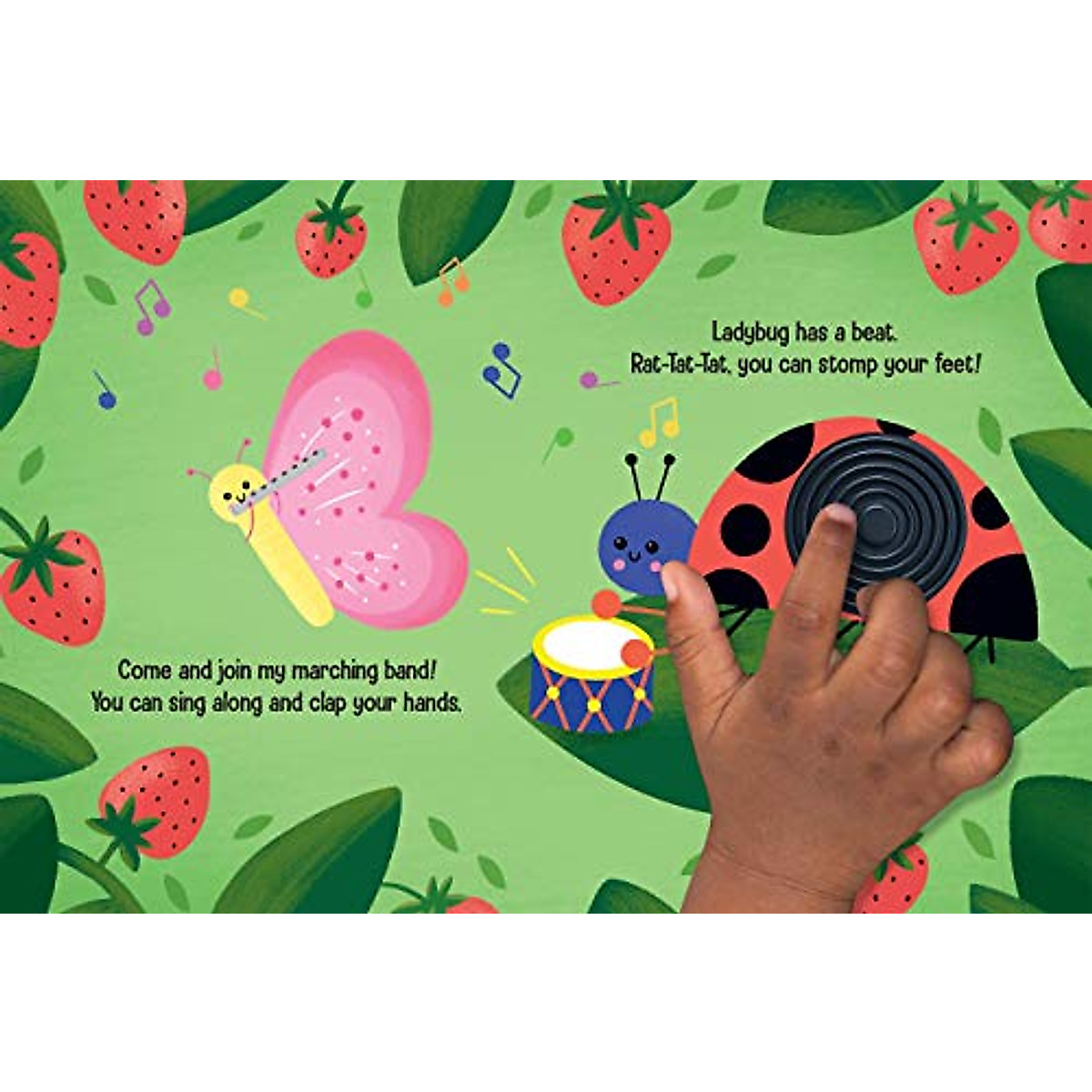 Butterfly's Marching Band - Silicone Touch and Feel Board Book - Sensory Board Book