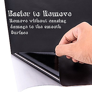 UnityStar Chalk Paper, 17.7" X 78.7" Adhesive Chalkboard Contact Paper Removable Wall Decal Stickers with 1 Liquid Chalk Marker & 5 Colors Chalks for Home Office School Blackboard Restaurant Menu