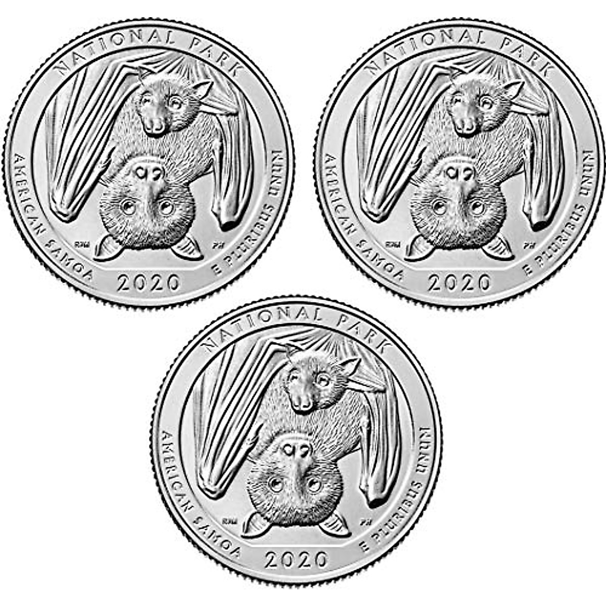 2020 P, D & S American Samoa National Park Quarter US Mint Uncirculated