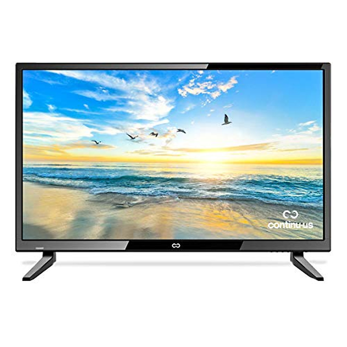 28” LED HDTV by Continu.us | CT-2860 High Definition Non-Smart Television 720p 60Hz TV, Lightweight and Slim Design, VGA/HDMI/USB Inputs, VESA Wall Mount Compatible.
