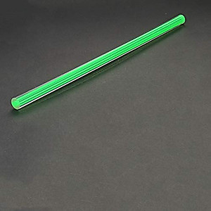 Fielect Green Straight Line Acrylic Round Rod Standard Plexiglas Tolerance Lightweight for DIY 10mm Diameter 250mm Height 2Pcs