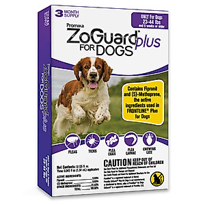 ZoGuard Plus Flea and Tick Prevention for Dogs (Medium - 23-44 lb)