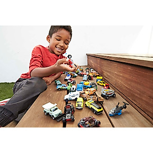 Matchbox Cars, 50-Pack Toy Cars, Construction or Garbage Trucks, Rescue Vehicles or Airplanes in 1:64 Scale (Styles May Vary)