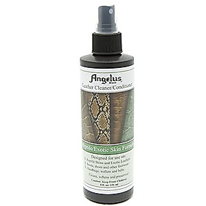 Angelus Reptile Exotic Skin Cleaner Conditioner 8 Oz. For Boots, Shoes, Bags 8oz -Safe Made in USA