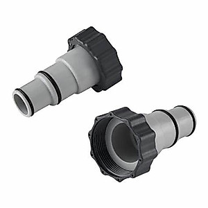 FSYHVVY Replacement Hose Adapter w/Collar for Threaded Connection Pumps Replace Pool Drain Pump Pool Drain Adapter for Intex Pool Set(2 Pack)