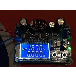 CenryKay Adjustable USB Power Supply Module, 15W DC-DC 0.5-30V Step Up/Down Module CVCC Buck Boost Voltage Converter Support Fast-Charge Trigger (Boost Converter)